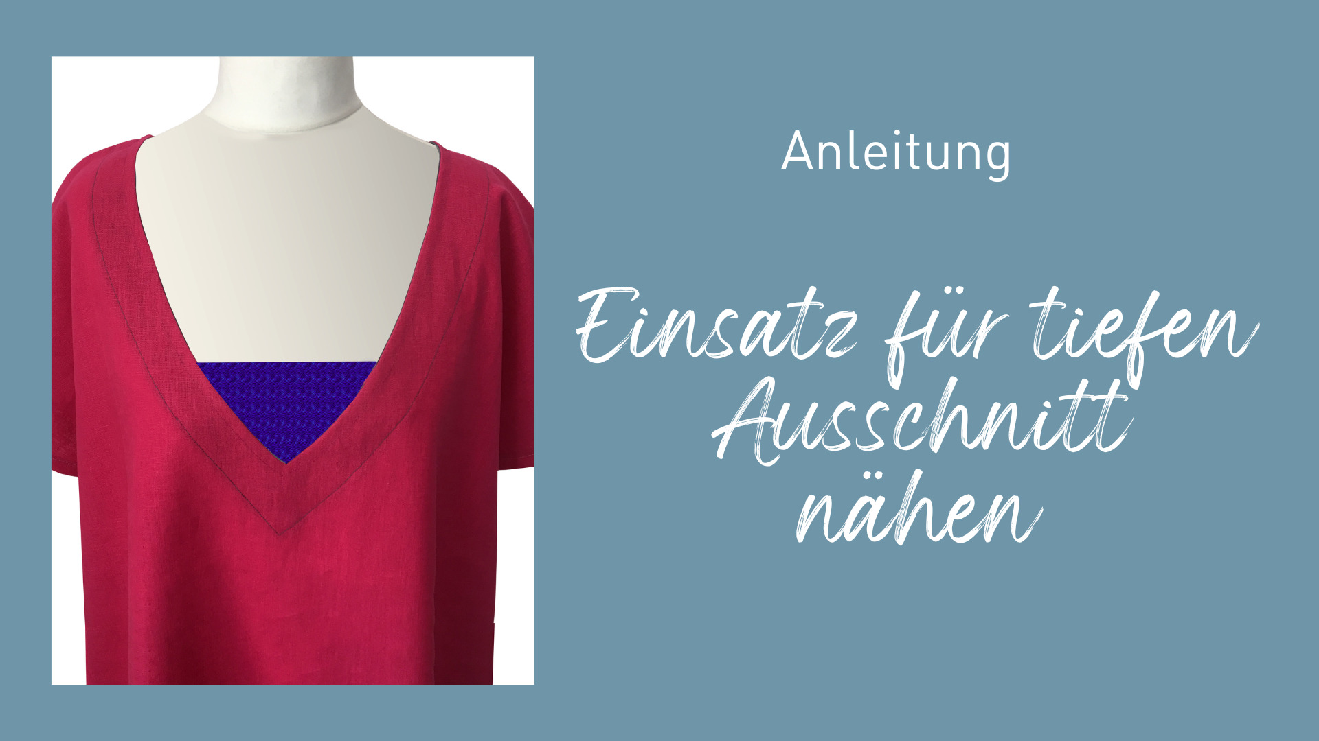 Tutorial: Einsatz für tiefen Halsausschnitt nähen - erbsünde ...